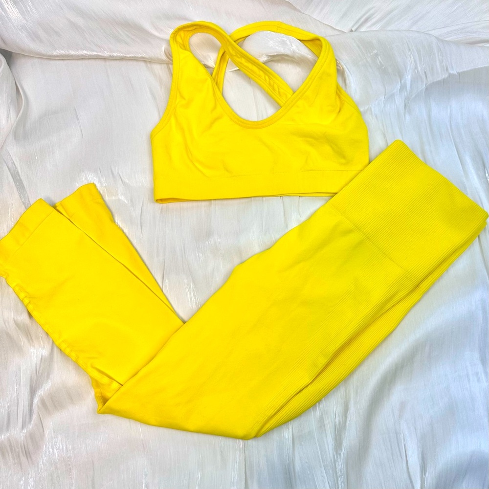 Touche La X Morgan Stewart Yellow Leggings Size Mediu… - Gem